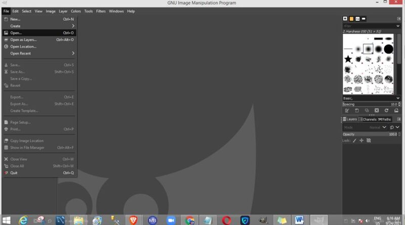 How to change brush size in gimp Step by step guide