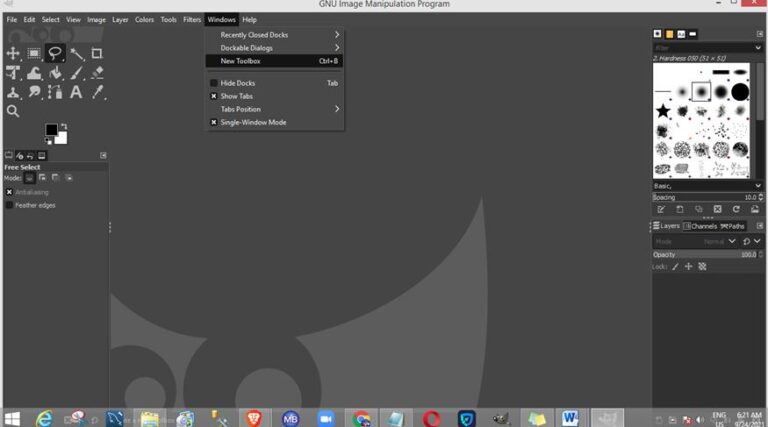 How to change brush size in gimp Step by step guide