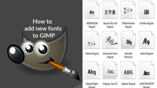 How to add new fonts to GIMP - Step by Step Procedure